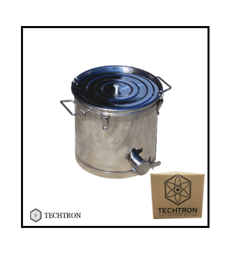 Bucket for honey 25L-35KG with Stainless steel valve and buckles