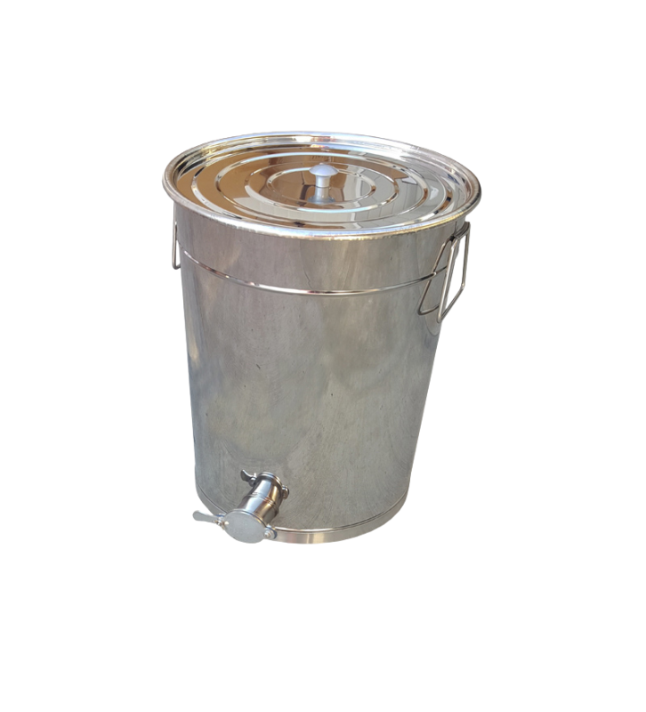 Bucket for honey 57L-80KG with Stainless steel valve